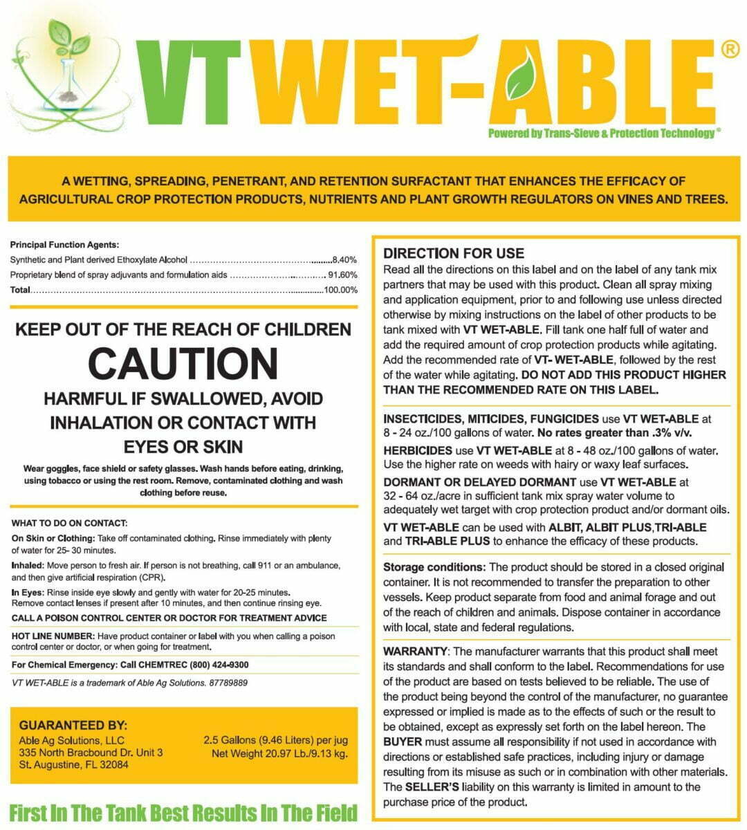 Able Ag Solutions - VT WET-ABLE®
